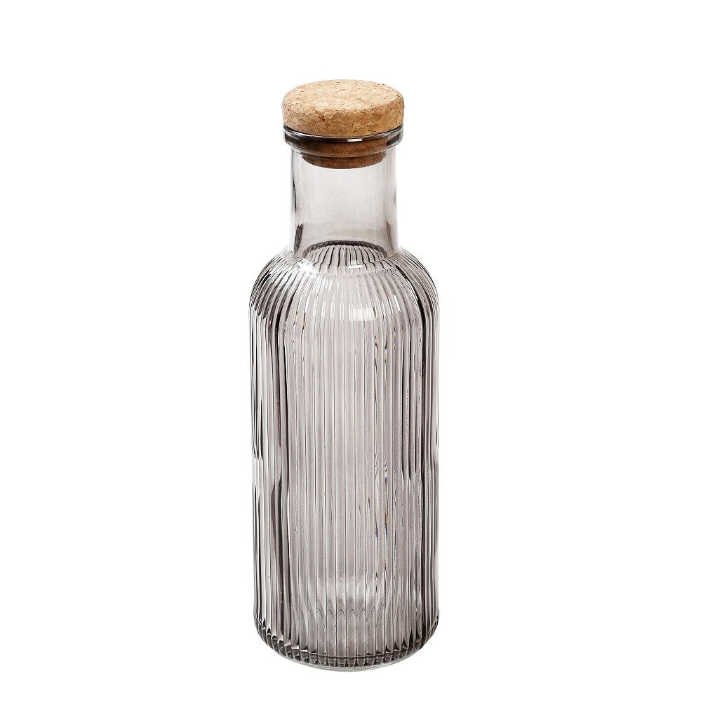 Μπουκαλι Γυαλ. Φιμε Με Καπακι Φελλο 1000Ml 27,8Εκ - Παπαχατζής Home